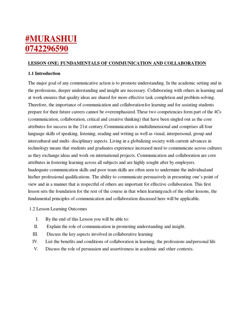 UCU 110 Document Updated | PDF | Communication | Nonverbal Communication