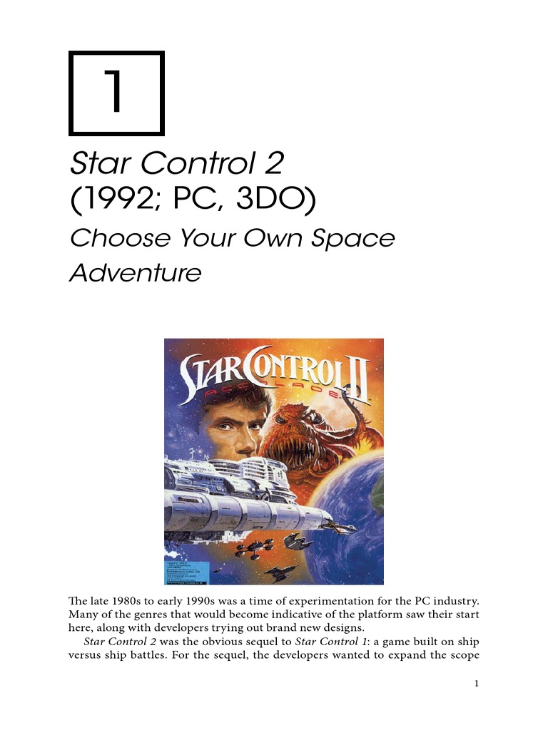Star Control 2 (1992 PC, 3DO) : Choose Your Own Space Adventure | PDF
