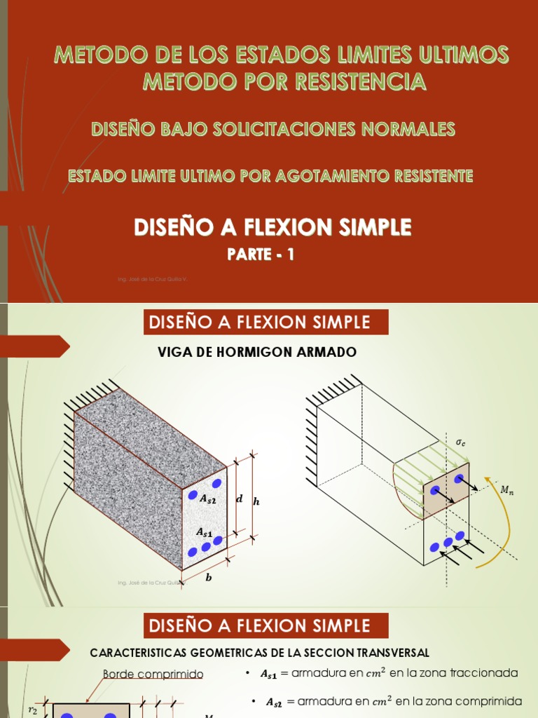 Flexion Simple 1 | PDF | Doblar | Concreto reforzado