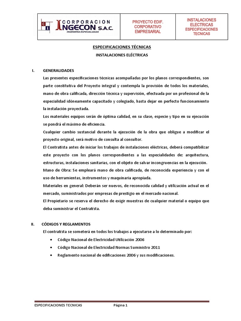 Especificaciones Tecnicas | PDF | Tornillo | Diodo emisor de luz