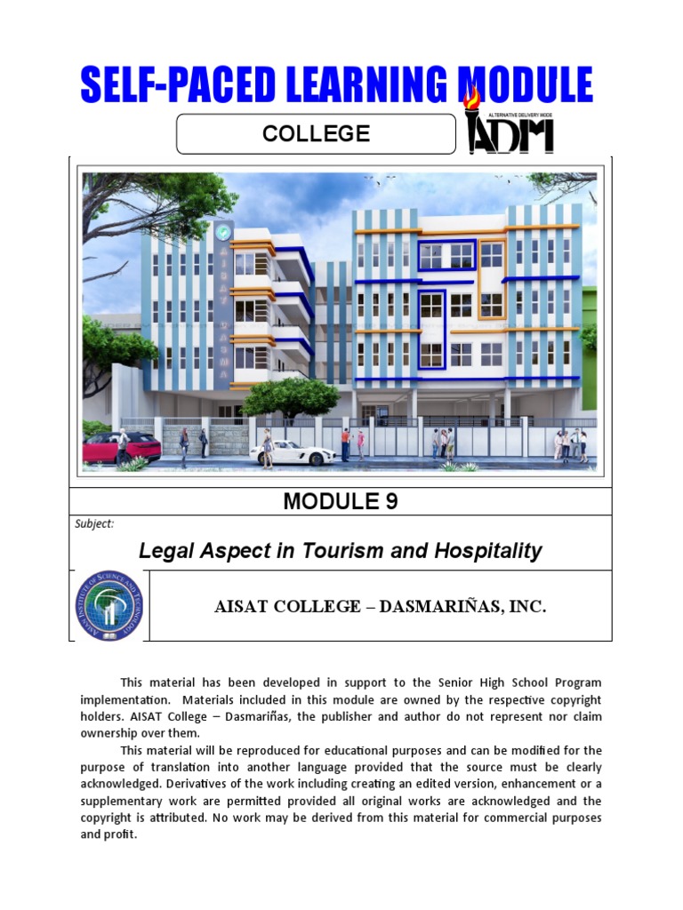 Self-Paced Learning Module: College | PDF | Copyright | Justice