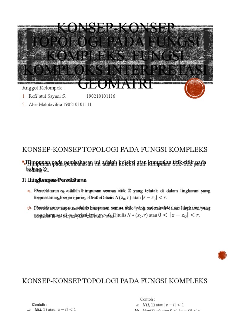 Analisa Variabel Kompleks Kel 5 | PDF
