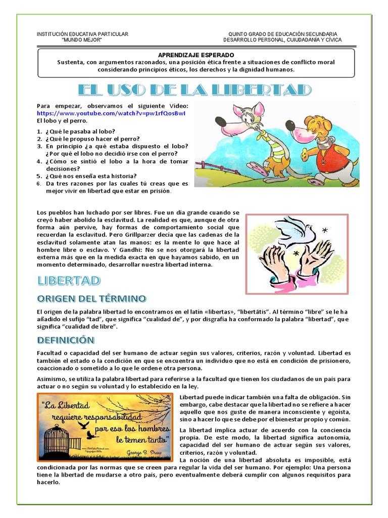 LIBERTAD | PDF | Libertad | Moralidad