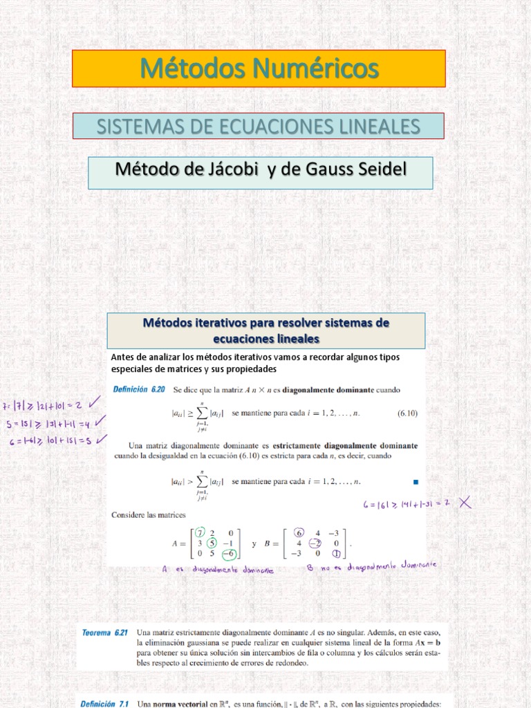 2-Metodo de Jacobi y Gauss Seidel Mod BG | PDF