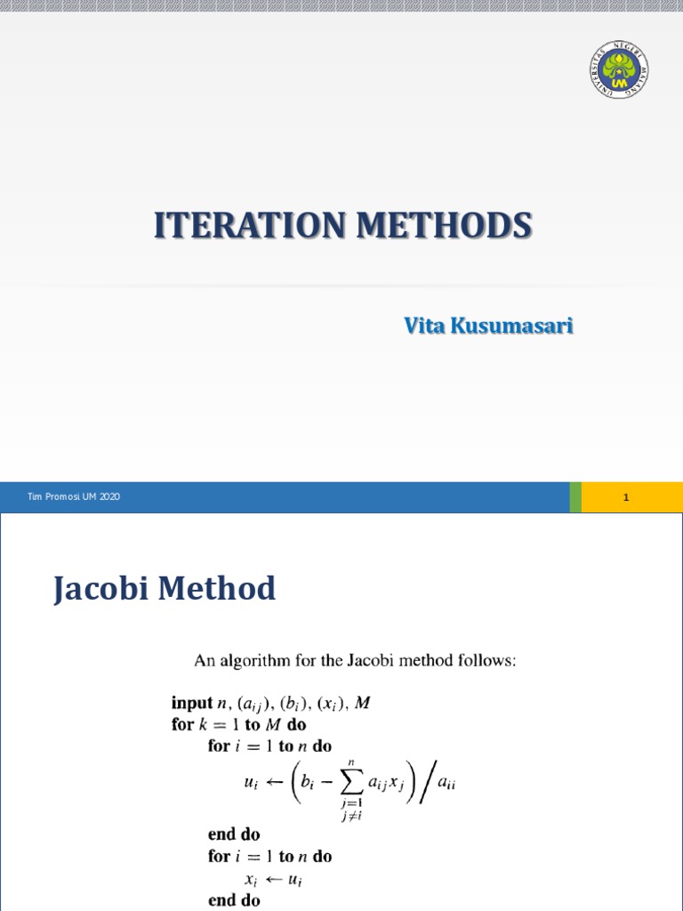 Metode Iterasi | PDF