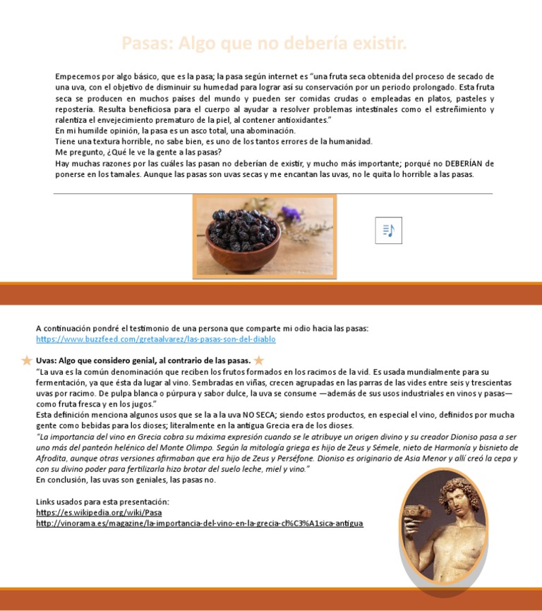 Pasas Un Asco | PDF | Uva | Vino