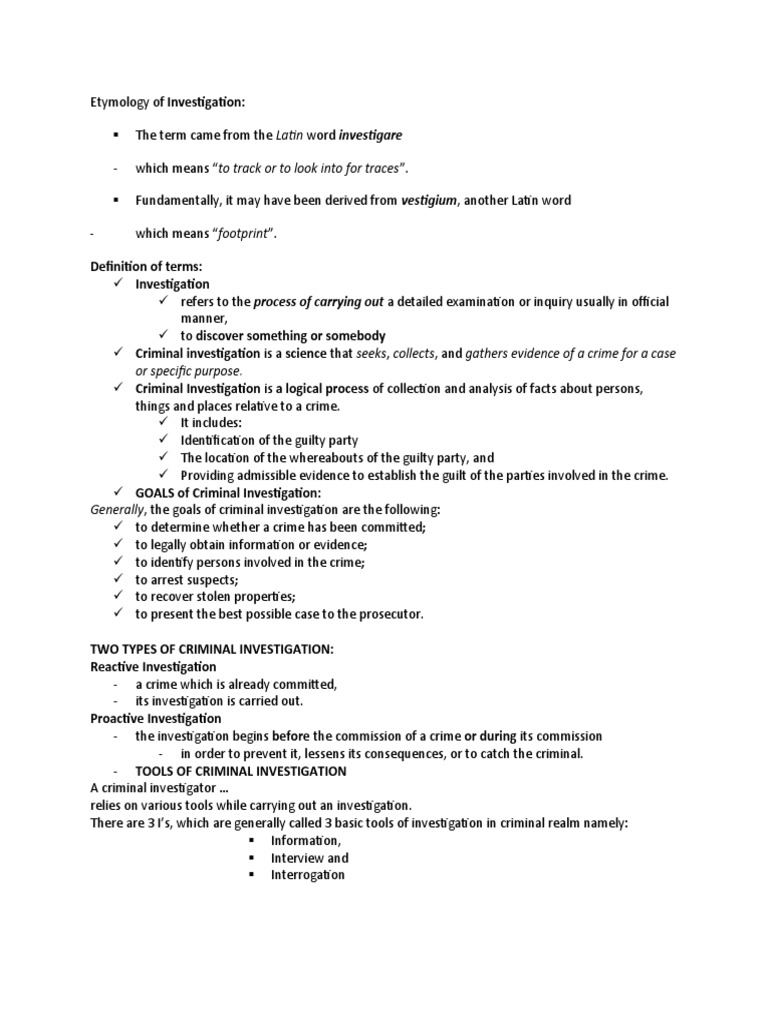 Fundamentals | PDF | Forensic Science | Police