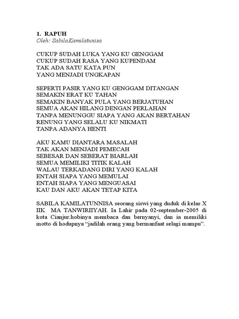 Kumpulan Puisi | PDF
