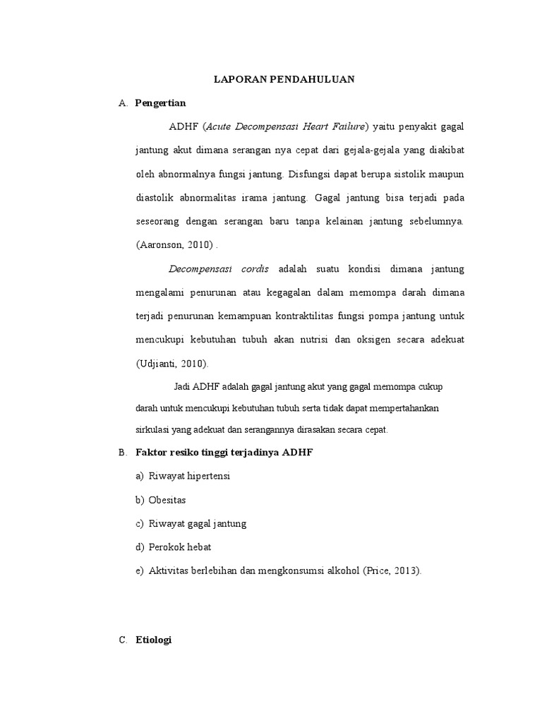 Laporan Pendahuluan Adhf Virna | PDF