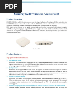 SUNDRAY AP-S500 Pro Wireless Access Point: Product Overview | PDF ...