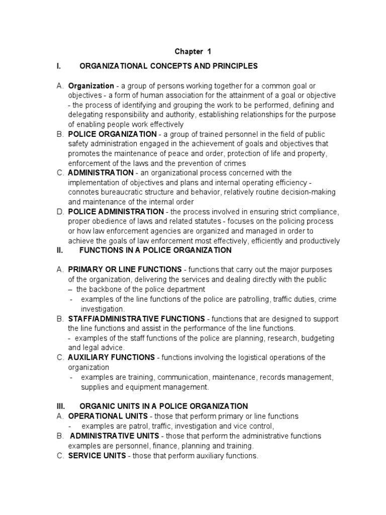 Police Organization | PDF | Police | Crime & Violence