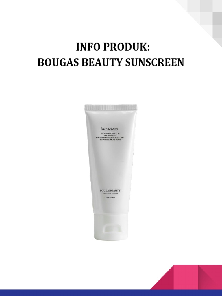 Malay Version Bougas Beauty Sunscreen | PDF