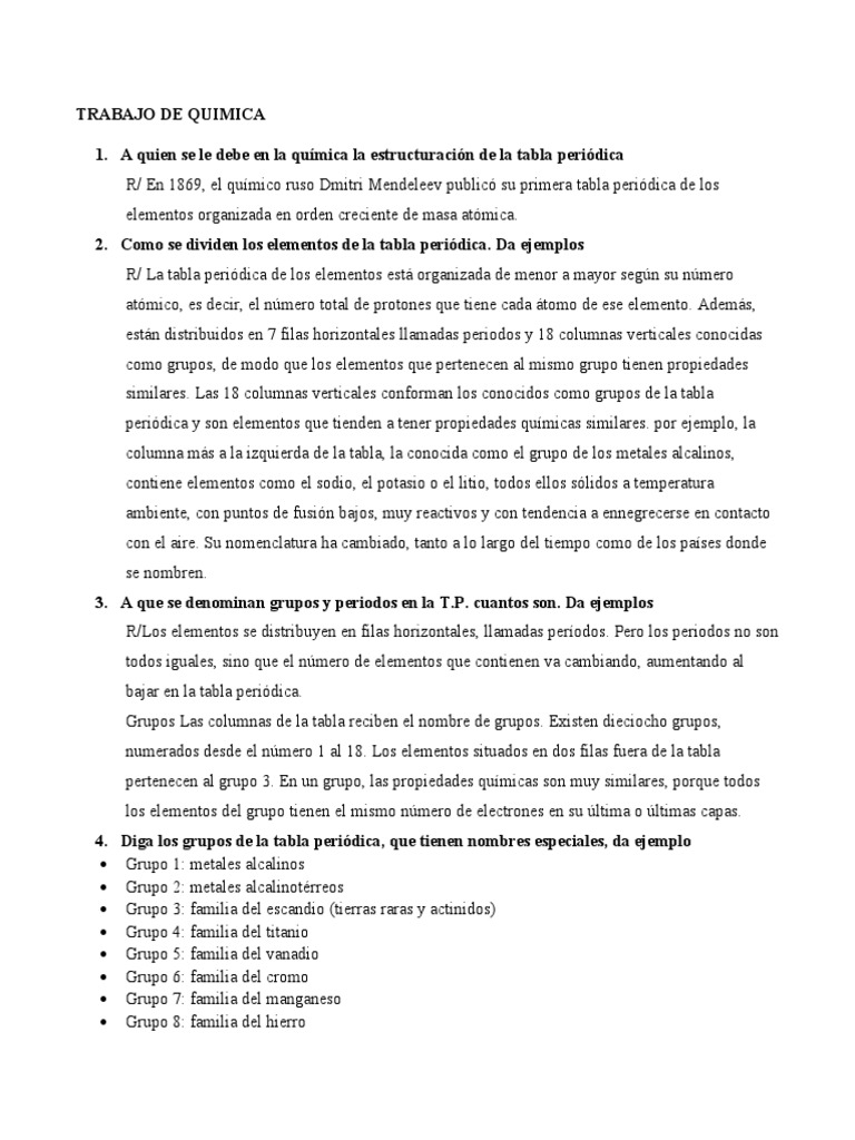 Sopa de letras: elementos químicos | PDF | Tabla periódica | Química