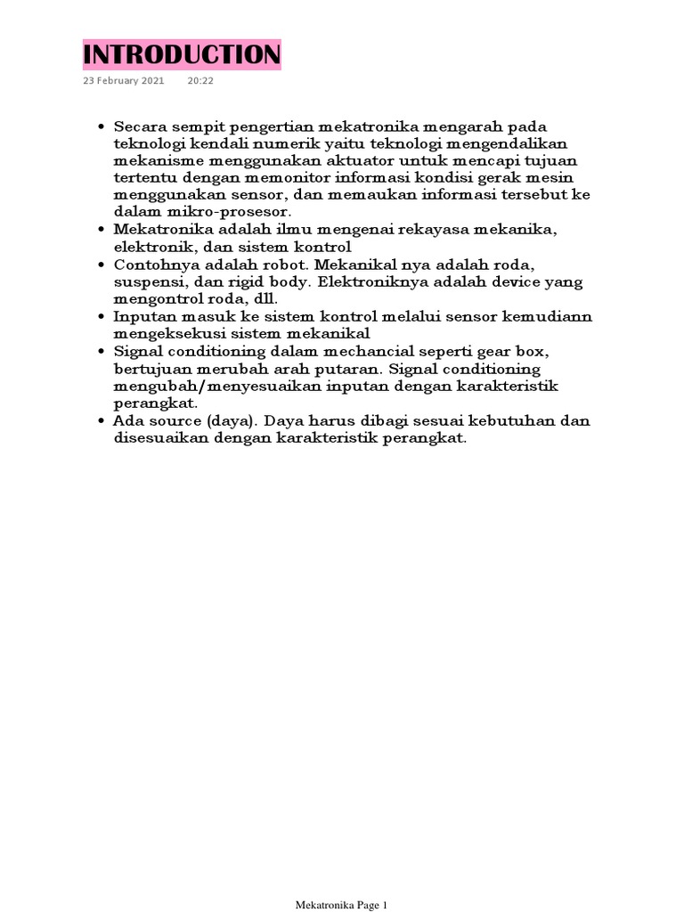 CTT Mekatronika | PDF