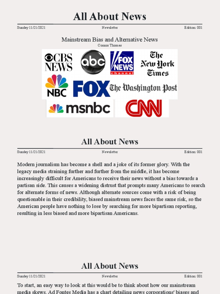 Research | PDF | Media Bias | News