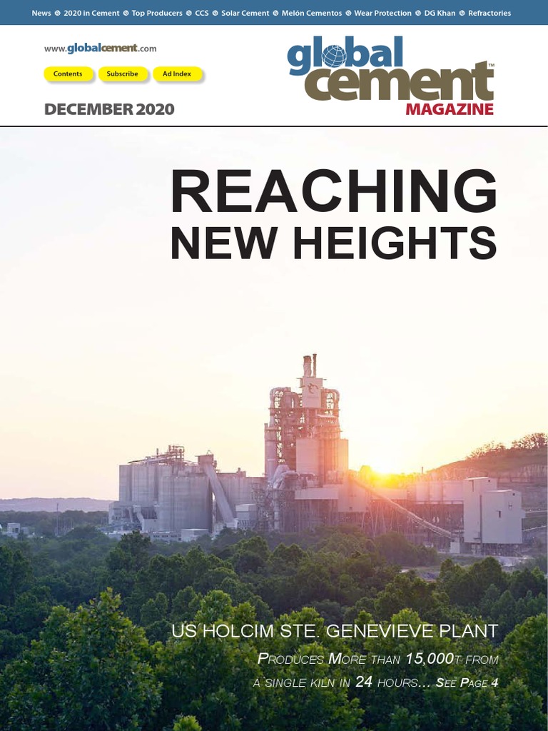 Global Cement Magazine Decembre 2020 | PDF | Cement | Low Carbon Economy