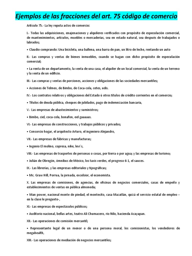 Ejemplos de Las Fracciones Del Art75 | PDF | Bancos | Seguro