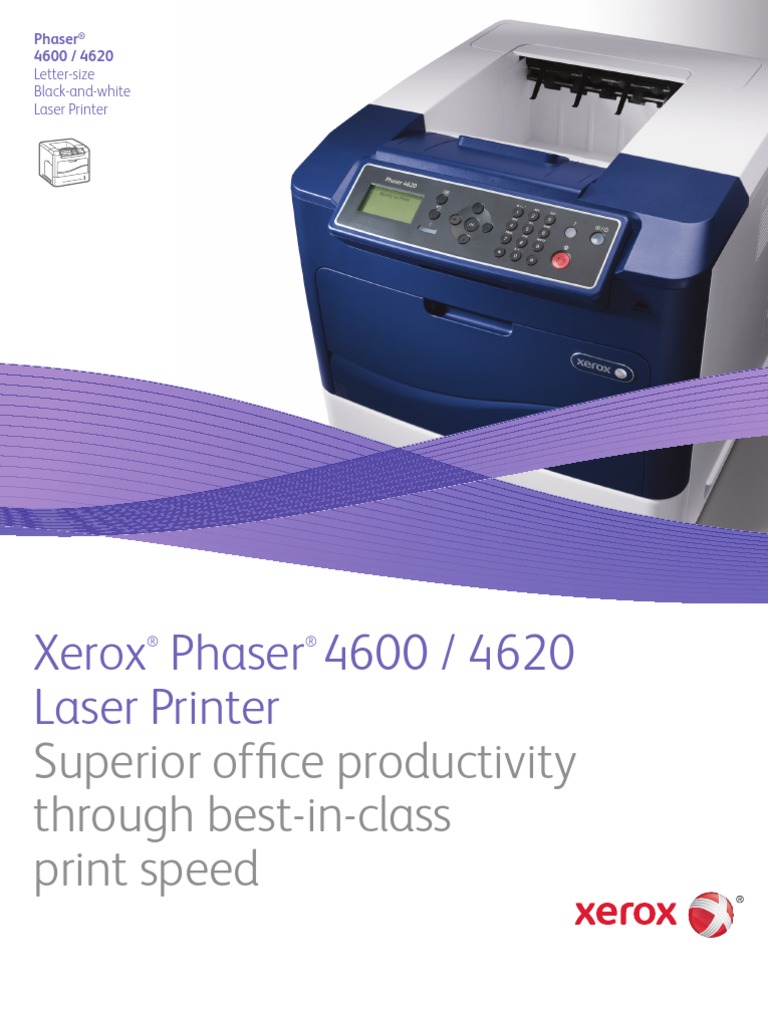 Phaser 4600 & 4620 Broch | PDF | Printer (Computing) | Office Equipment