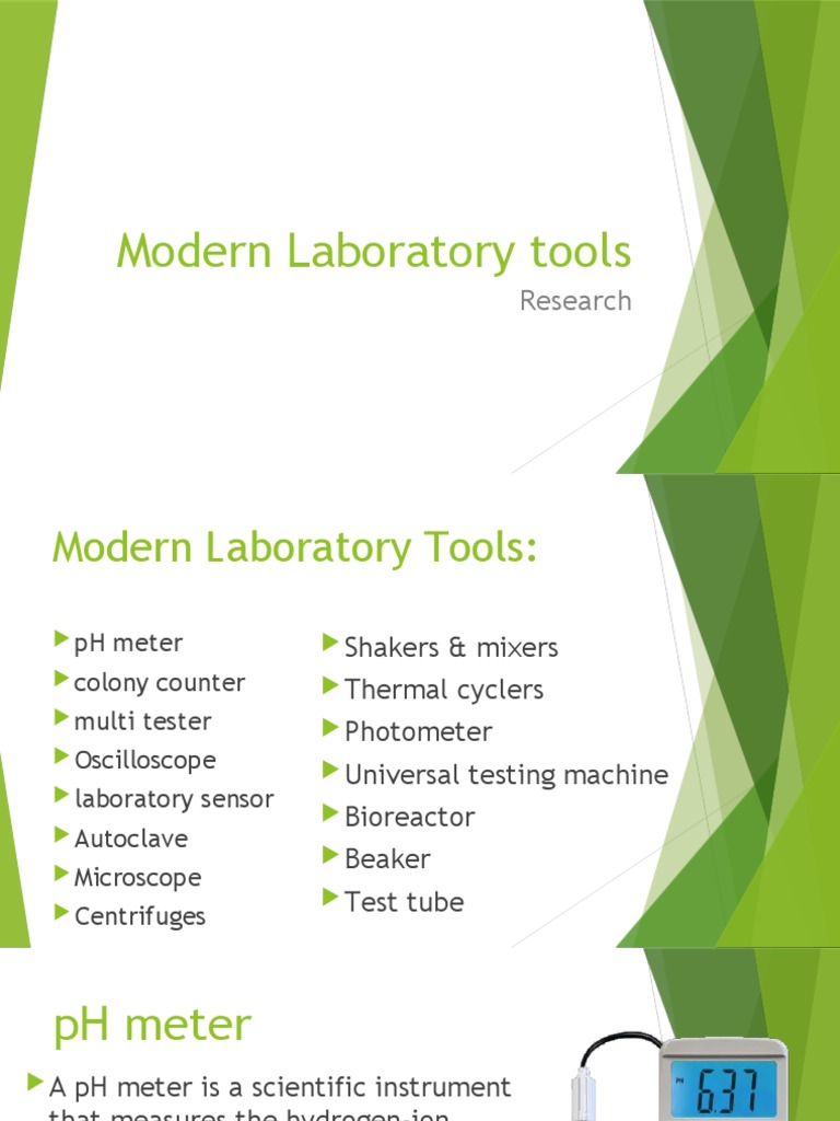 Modern Laboratory Tools | PDF | Polymerase Chain Reaction | Chemistry