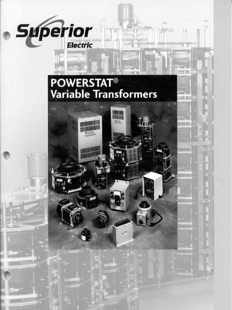 Powerstat User Manual (10B Is 1.75amp, Compares To 10C) | PDF | Electricity | Manufactured Goods