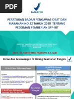 Panduan Pembuatan SPP-IRT 2024 | PDF
