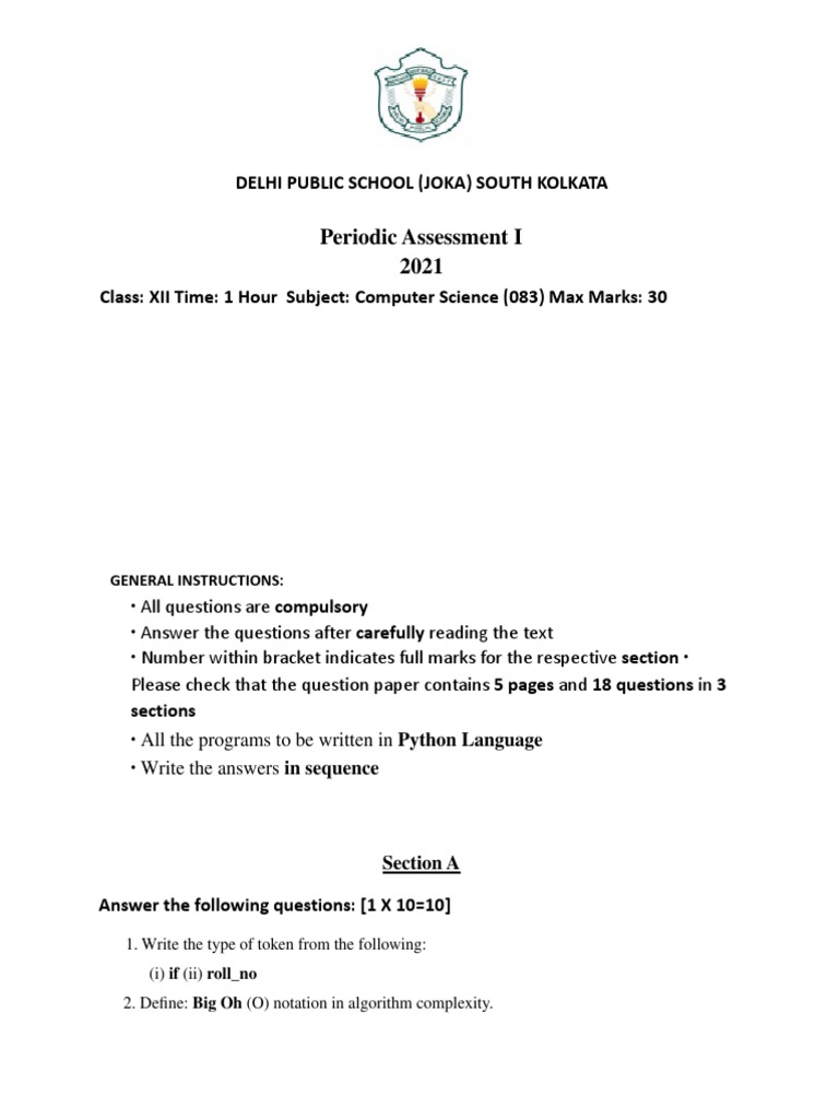 XII Comp SC PT I | PDF | Subroutine | Python (Programming Language)