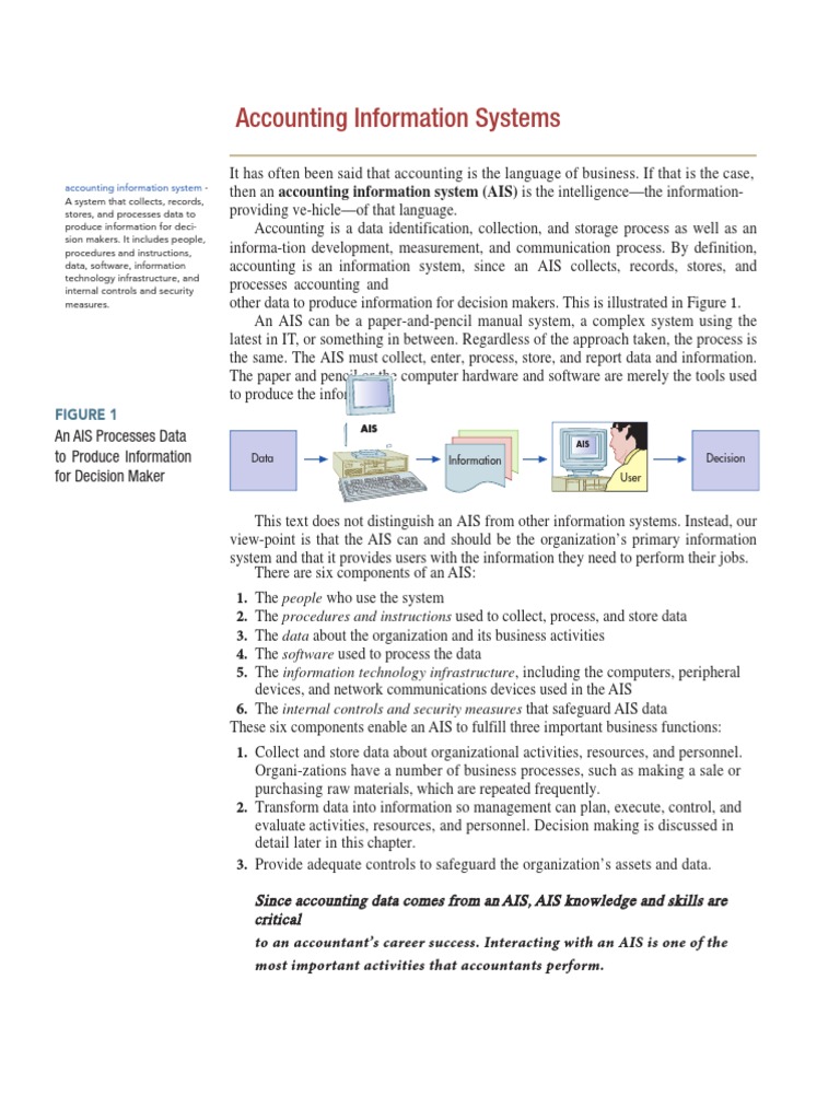 Accounting Information System | PDF | Strategic Management | Predictive ...