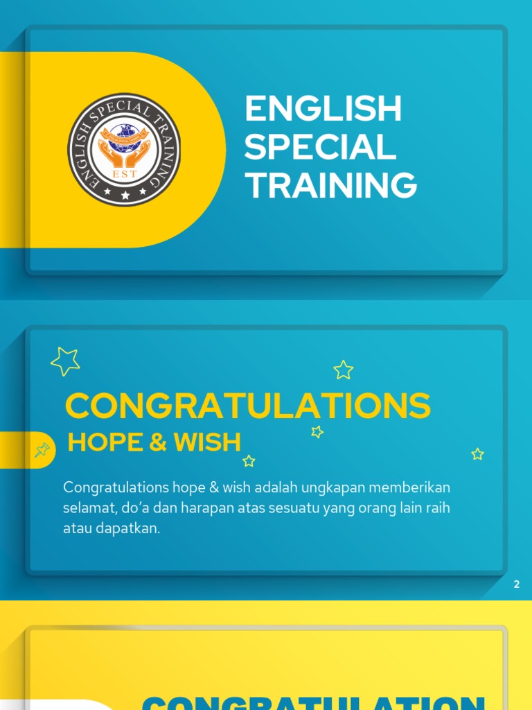 Congratulation, Hope and Wish | PDF