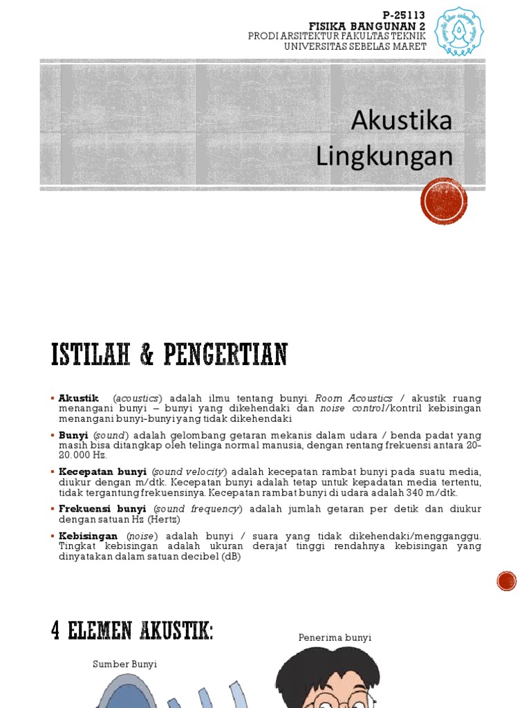 Teori Akustik Lingkungan | PDF