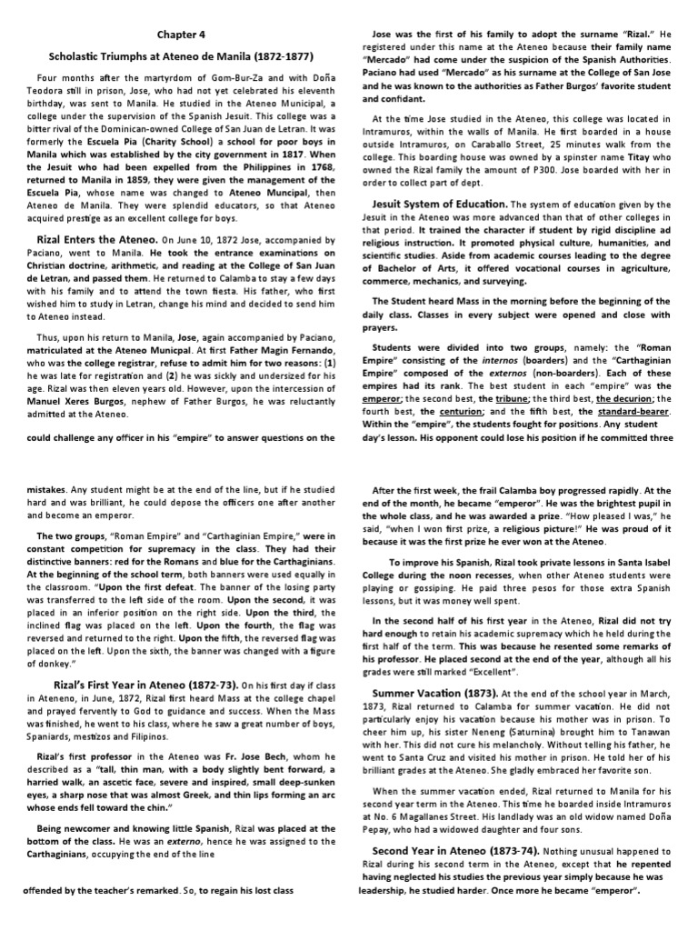 Chapter 4 Life and Works of Jose Rizal | PDF | Manila | Poetry