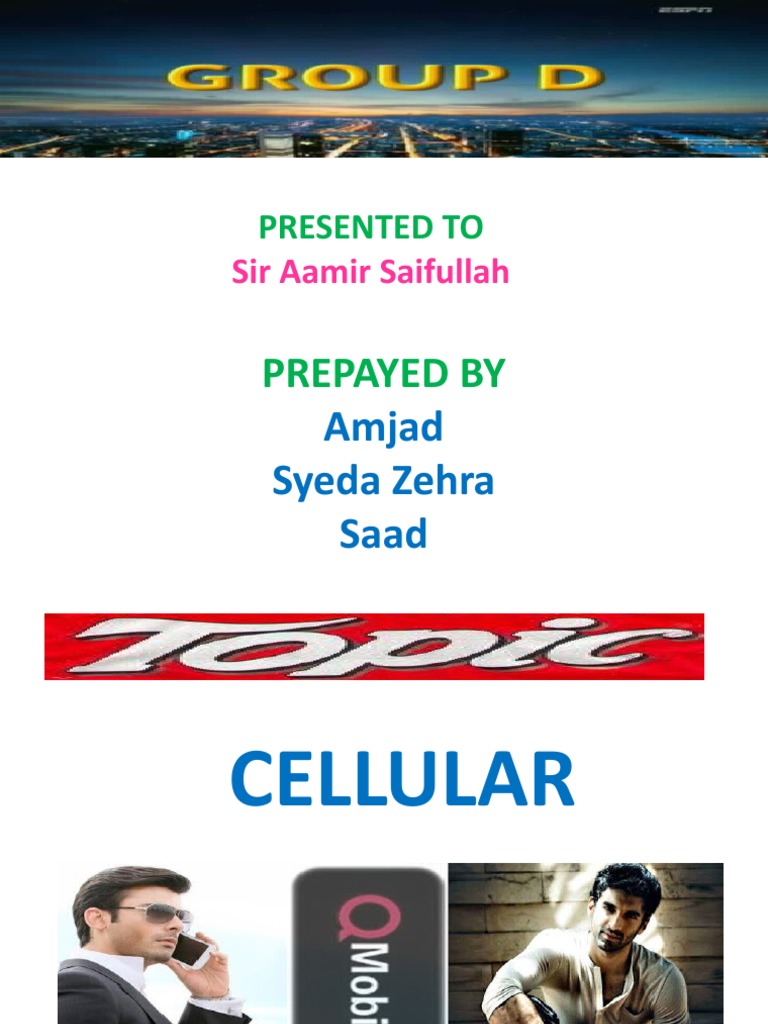 Presentation On Q Mobile Marketing | Download Free PDF | Mobile Phones ...