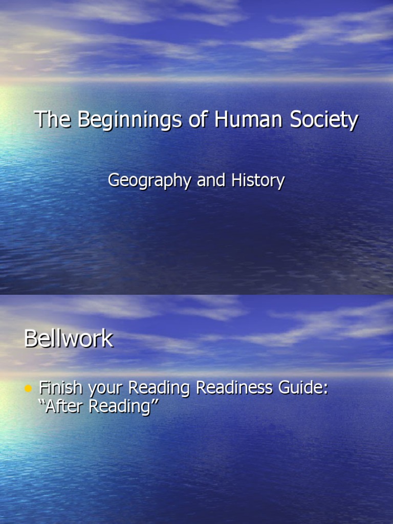Understanding Early Human Societies | PDF | Career & Growth