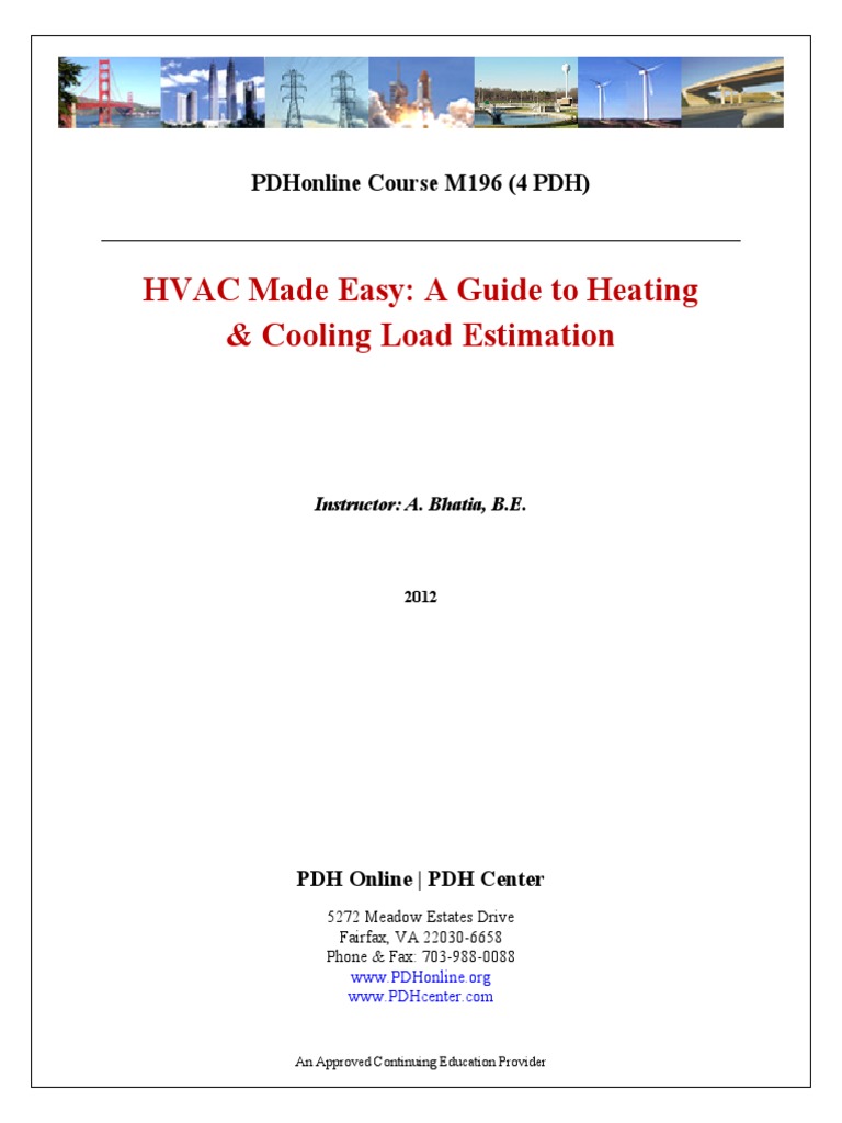 A Guide To Heating Cooling Load Estimation | PDF | Climate | Heat Transfer
