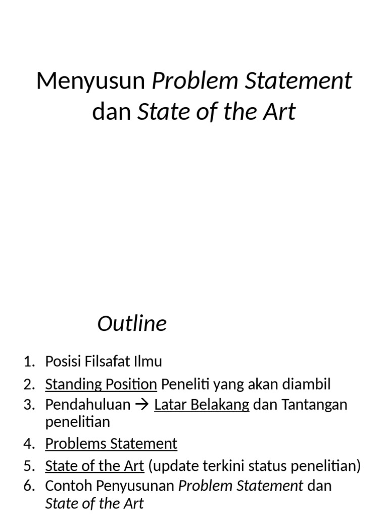 Menyusun State of the Art Penelitian | PDF | Sains & Matematika