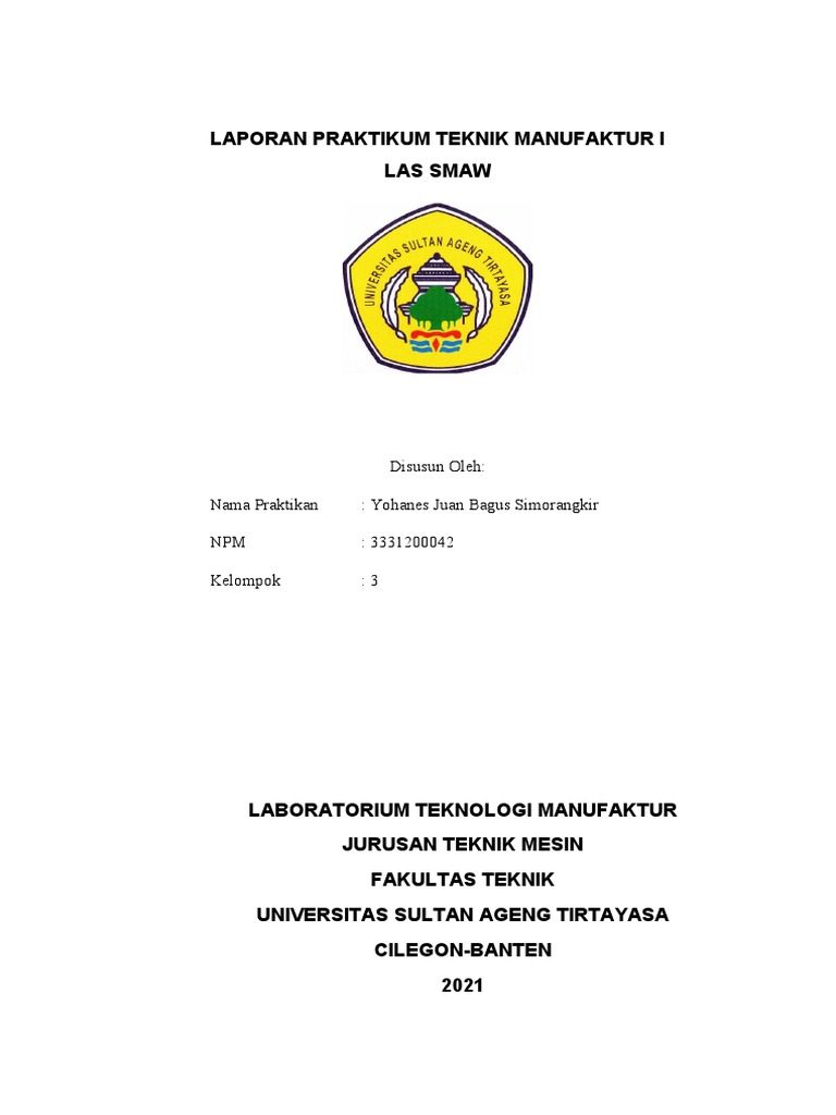 Laporan Praktikum LAS SMAW | PDF | Komputer | Teknologi & Rekayasa