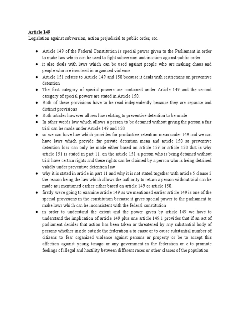 Consti II Notes Swagger | PDF