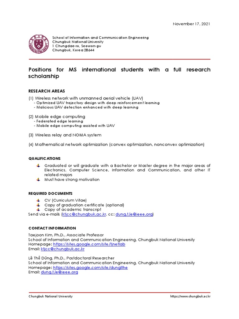 CBNU - Scholarship | PDF | Technology & Engineering