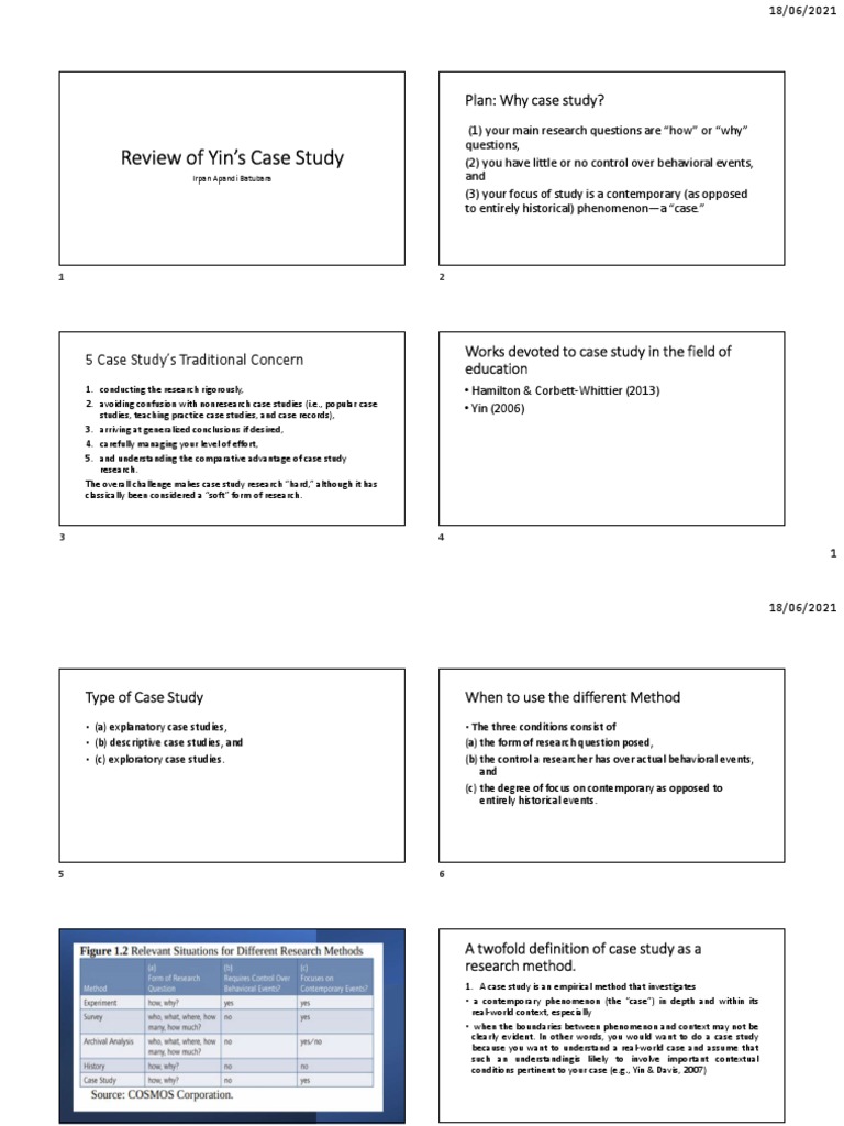Review of Yin's Case Study Method | PDF | Case Study | Data
