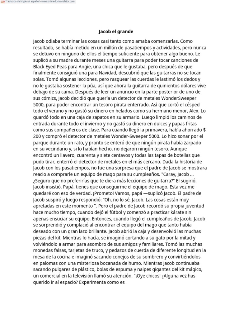 Jacob The Great - En.es | PDF