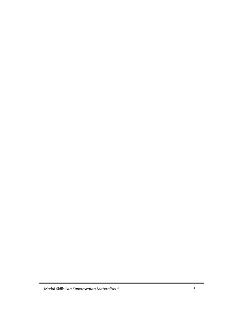 Modul Skill Lab Blok Kep Maternitas 1-Dikonversi | PDF