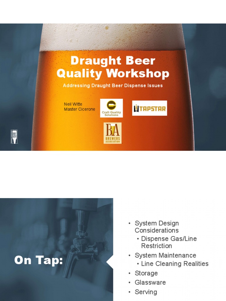 CBC Online Seminar Presentation Draught Beer Quality Workshop ...