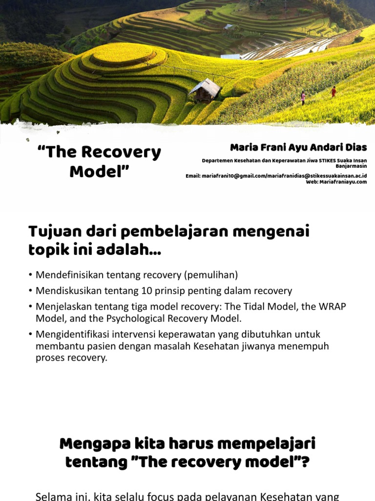 The Recovery Model - Maria Dias | PDF | Karier & Perkembangan ...