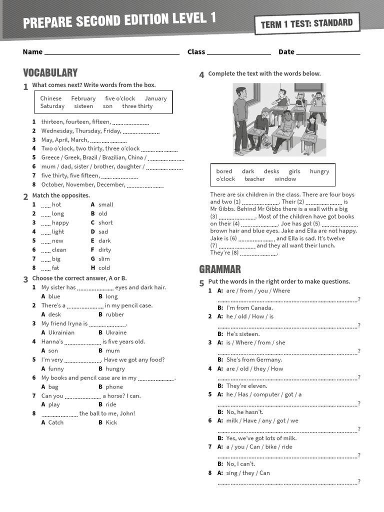 Test Unit 1 7 Standard | PDF