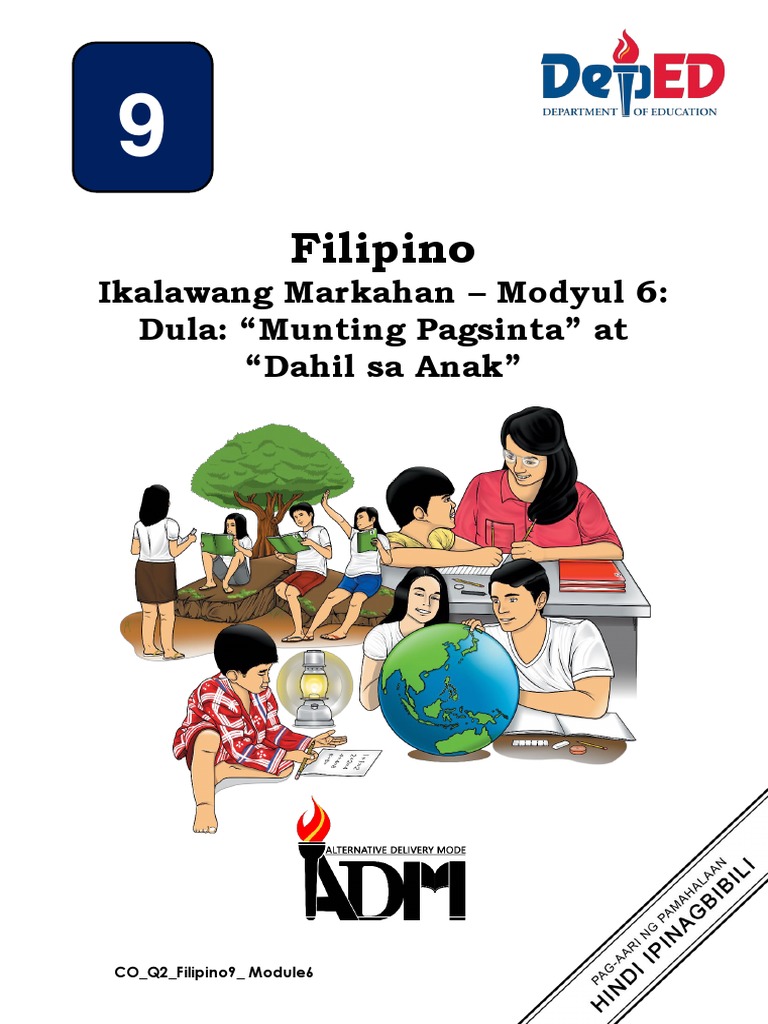 Fil9 - q2 - m6 - Dula Munting Pagsinta at Dahil Sa Anak - v2 | PDF