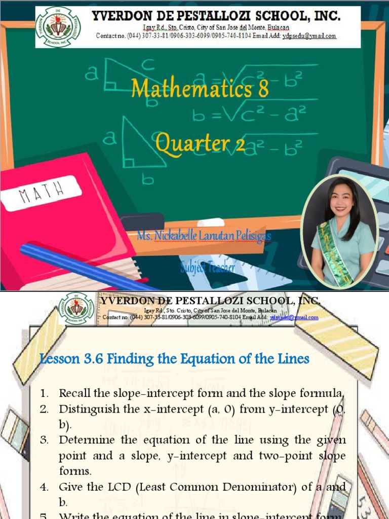 Slope and Line Equations Guide | PDF | Mathematical Concepts | Algebra