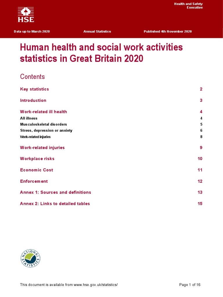Human Health and Social Work Activities Statistics in Great Britain ...