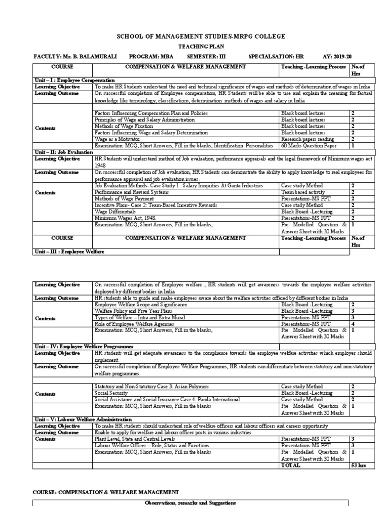 School of Management Studies-Mrpg College | PDF | Employment | Human ...