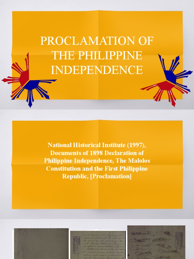 Lesson 5 - Proclamation of The PH Independence | PDF | Southeast Asia ...