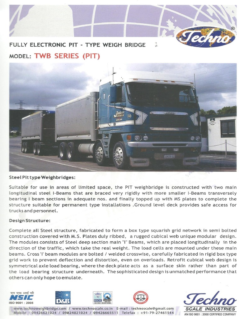 Pit Type Weighbridge | PDF