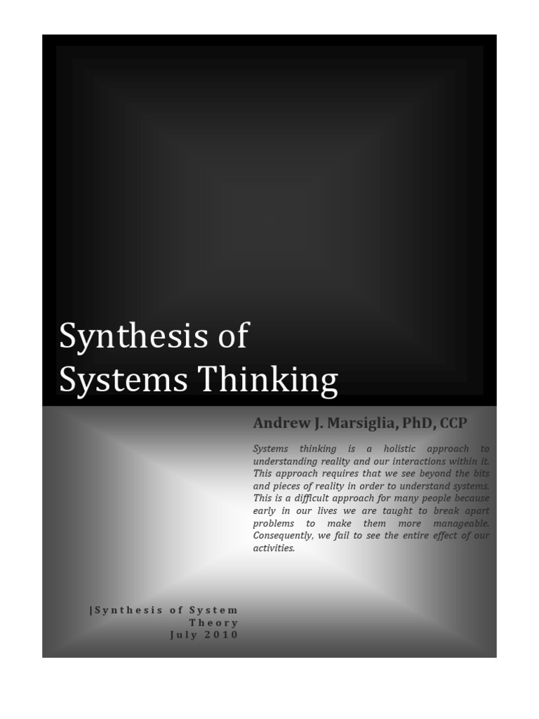 Synthesis of Systems Thinking | PDF | System | Systems Theory
